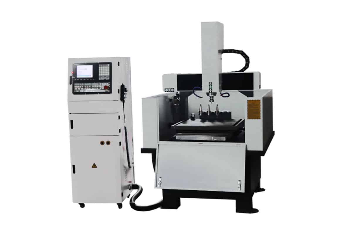 Semi-Enclosed 6060 Metal ATC CNC Router With Heavy Duty Body